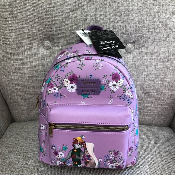 Loungefly | Bags | Loungefly Disney Robin Hood Kisses Floral Mini ...